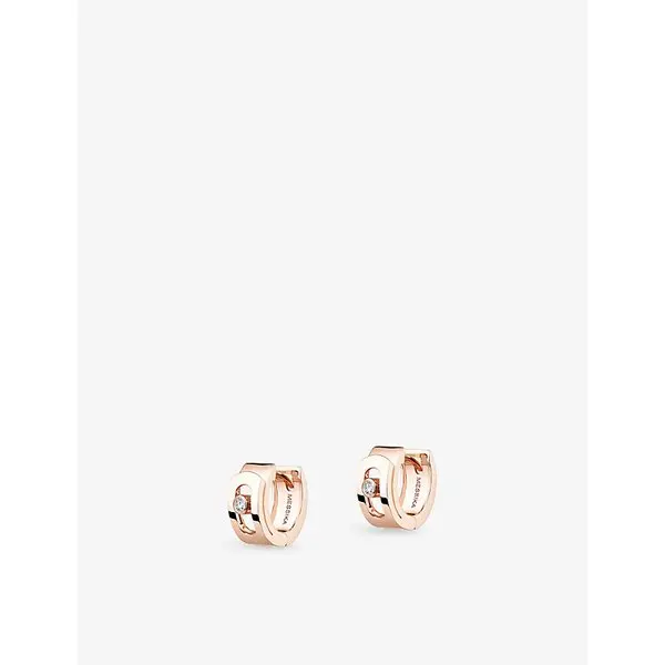 Messika Move Noa 18ct Gold And Diamond Hoop Earrings - Pink