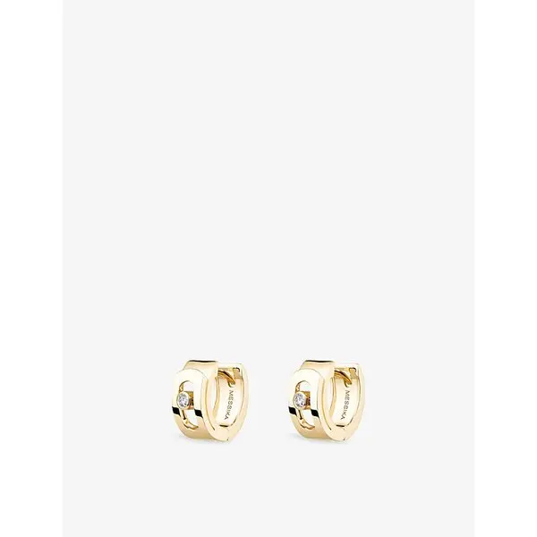Messika Move Noa 18ct Gold And 0.30ct Diamond Hoop Earrings - Yellow