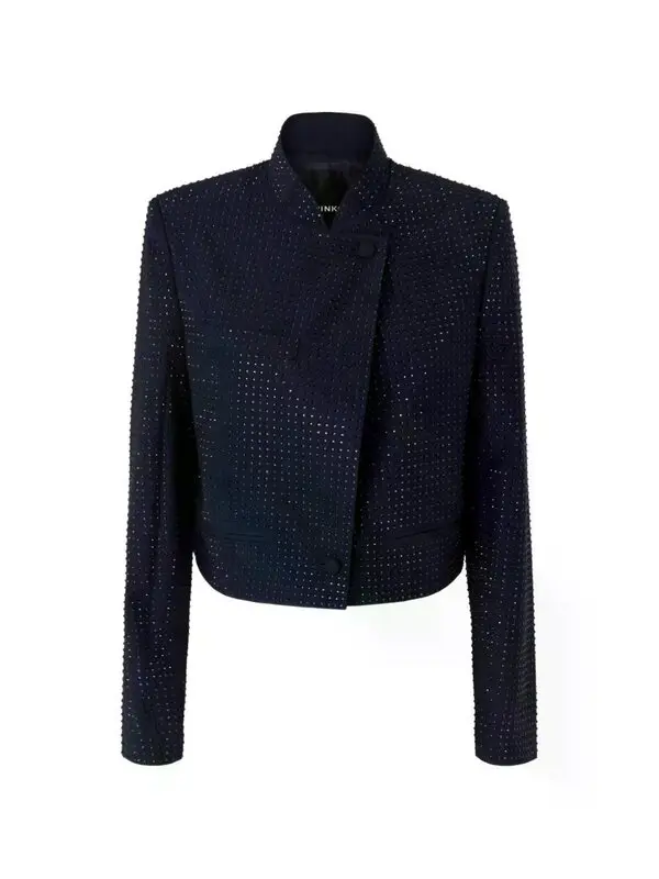 Pinko Rhinestone-embellished Cropped Jacket