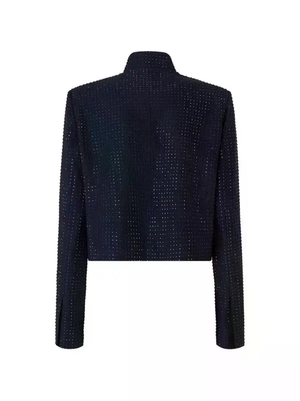 Pinko Rhinestone-embellished Cropped Jacket