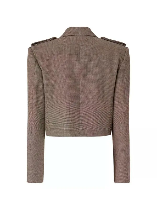 Pinko Houndstooth Cropped Jacket