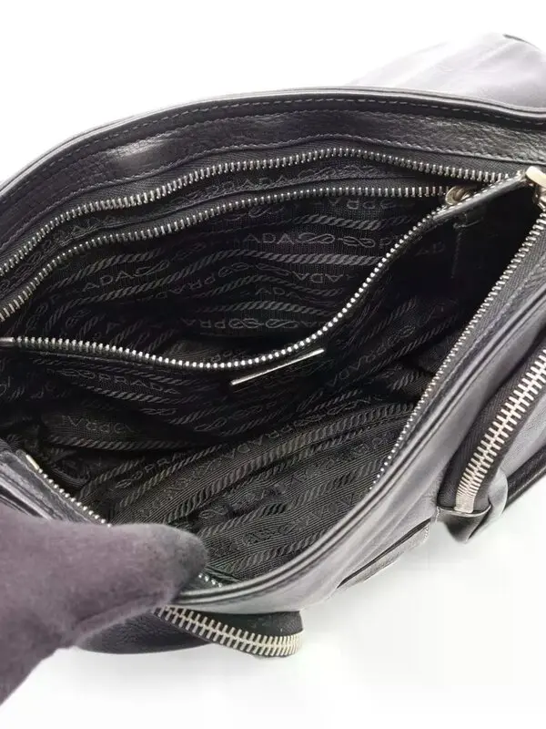 Prada 2010s Buckle-strap Pocket Shoulder Bag