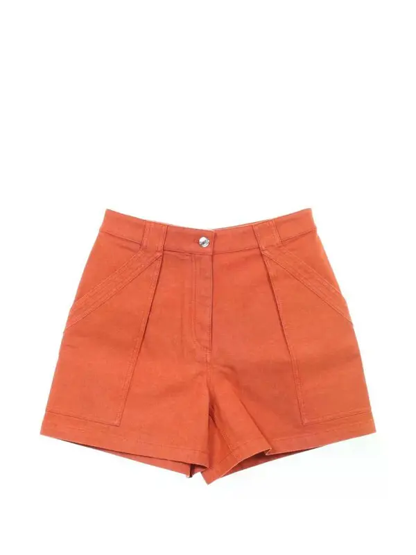 Hermès Serie Button Denim Shorts