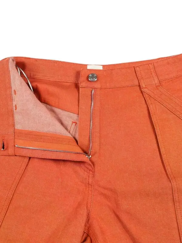 Hermès Serie Button Denim Shorts