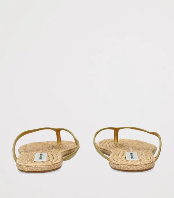 Christopher Esber Raffia Palma Flip Flops