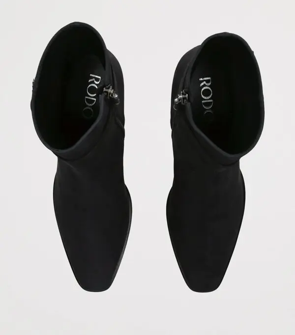 Rodo Leather Tilly Ankle Boots - Black