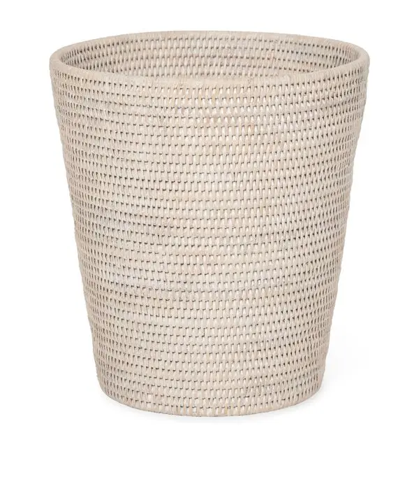 DECOR WALTHER Rattan Basket Wastebin - Brown
