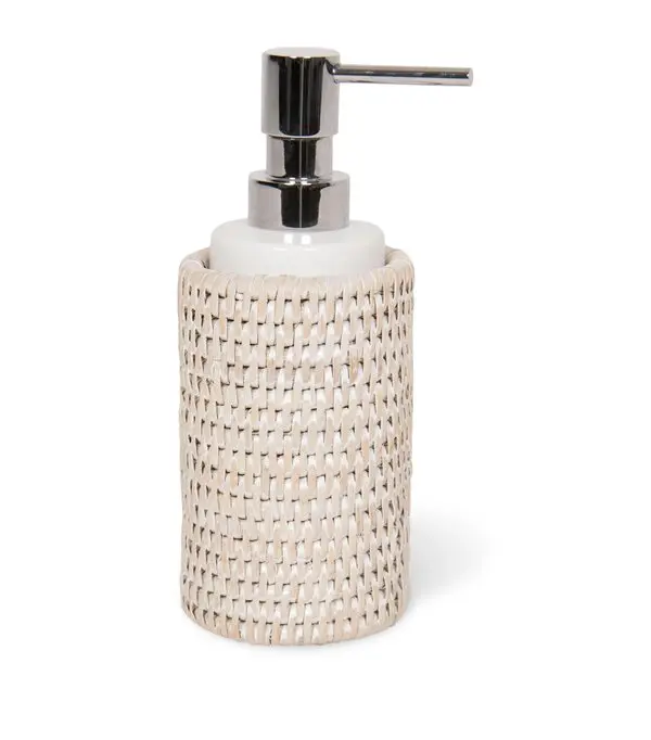 DECOR WALTHER Rattan Basket Soap Dispenser Holder
