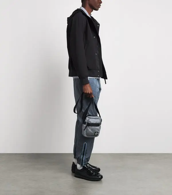 Stone Island Coated Nylon Logo Cross-body Bag