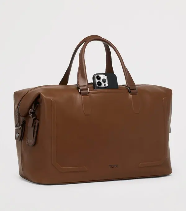 Tumi Leather Nelson Duffle Bag