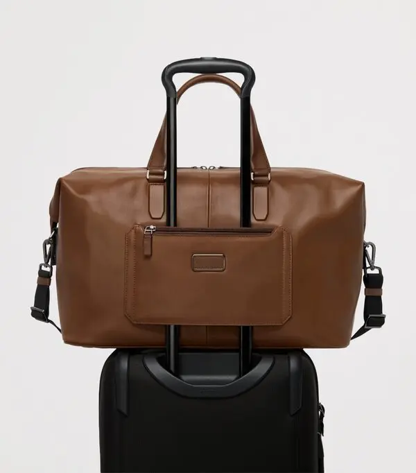 Tumi Leather Nelson Duffle Bag