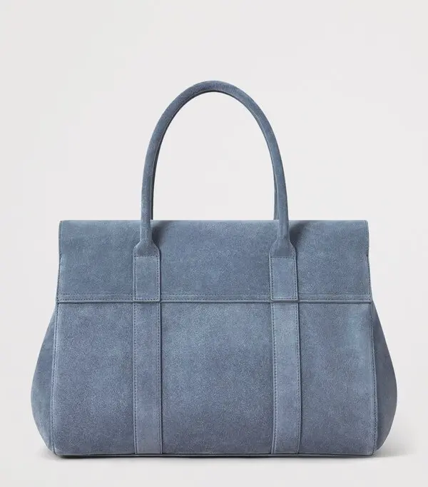 Mulberry Suede Bayswater Top-handle Bag - Grey