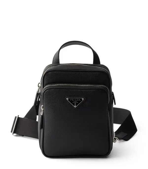 Prada Mini Saffiano Leather One-shoulder Backpack