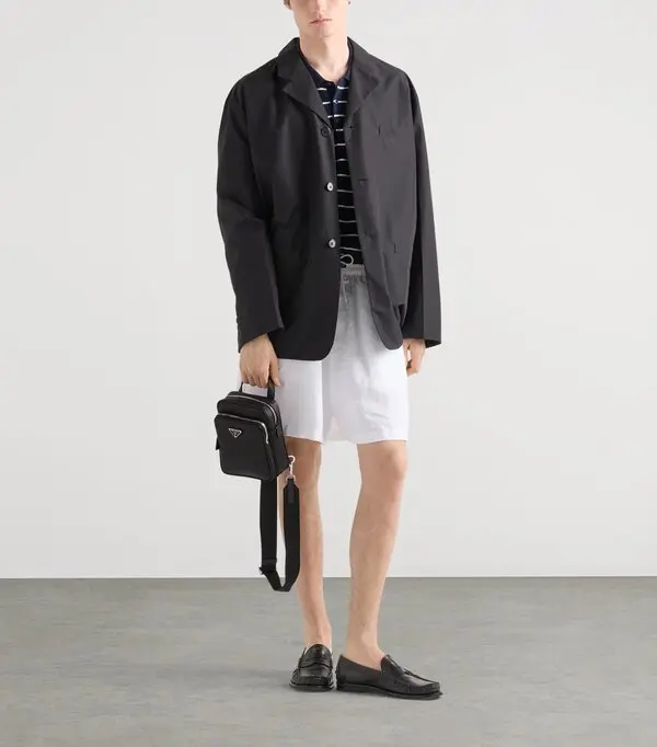 Prada Mini Saffiano Leather One-shoulder Backpack