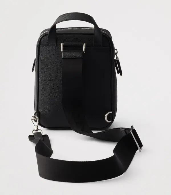 Prada Mini Saffiano Leather One-shoulder Backpack