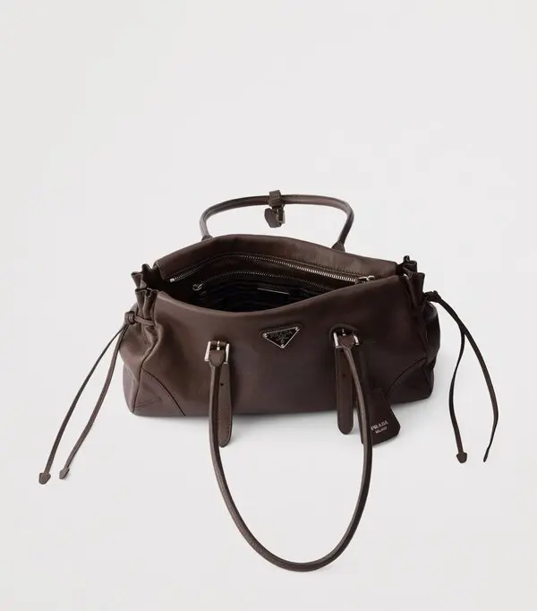 Prada Medium Antiqued Leather Bonnie Shoulder Bag