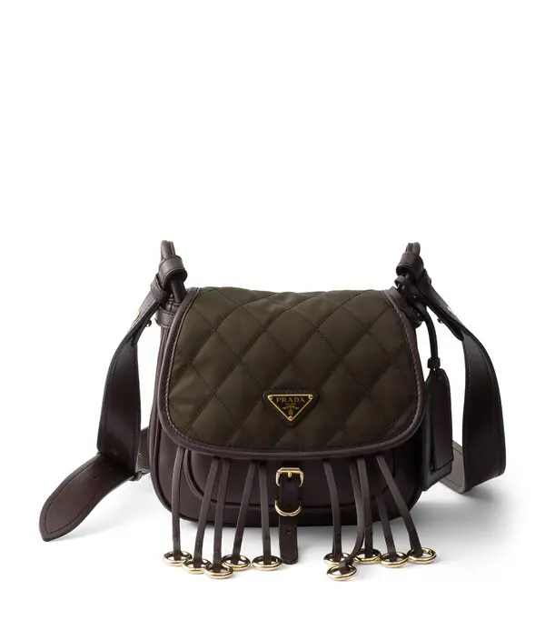 Prada Re-nylon And Leather Corsaire Shoulder Bag