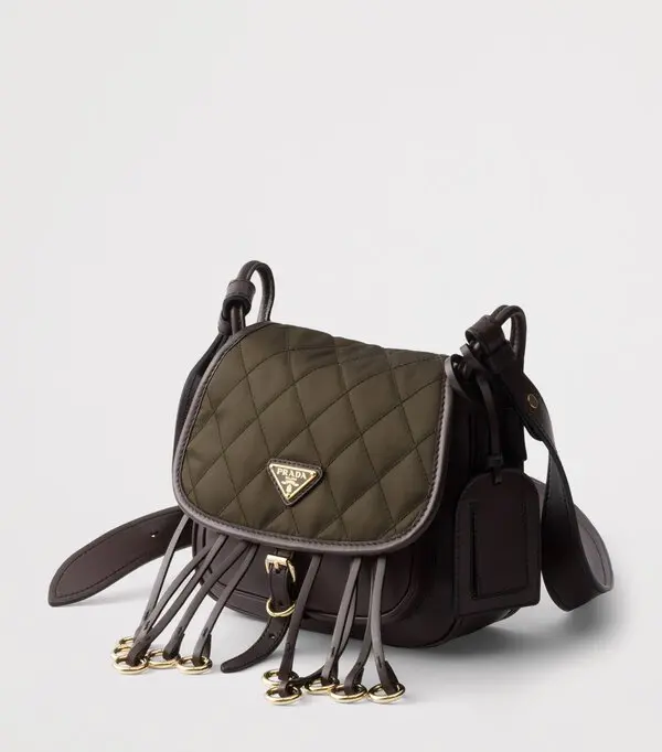 Prada Re-nylon And Leather Corsaire Shoulder Bag