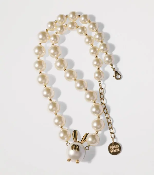 Miu Miu Pearl-effect Necklace