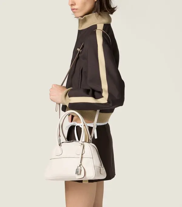 Miu Miu Nappa Leather Vivant Top-handle Bag - Neutral