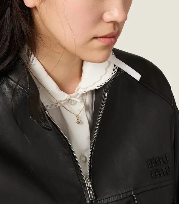 Miu Miu Pearl-effect Pendant Necklace