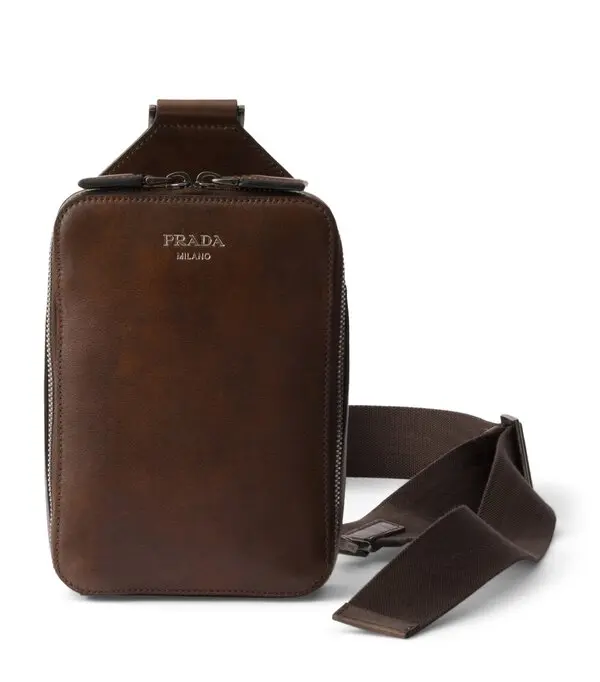 Prada Leather Brique Cross-body Bag