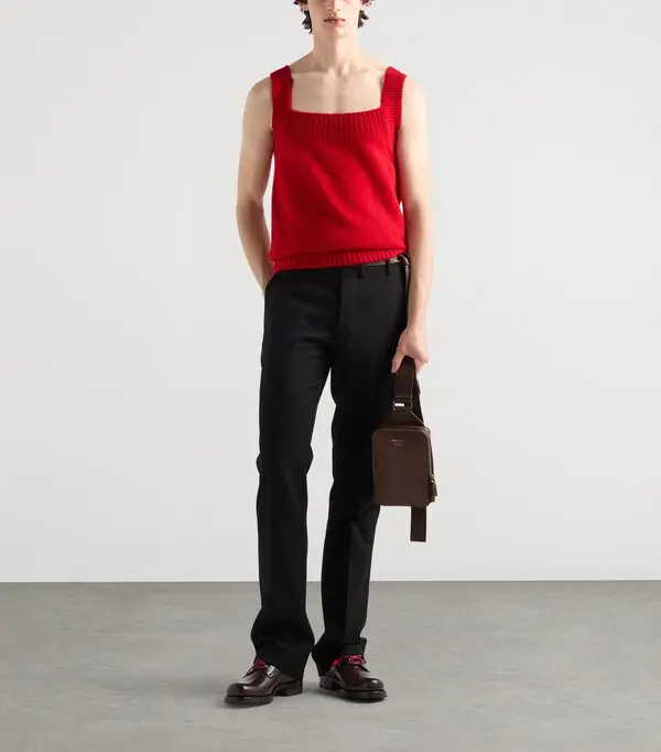 Prada Leather Brique Cross-body Bag