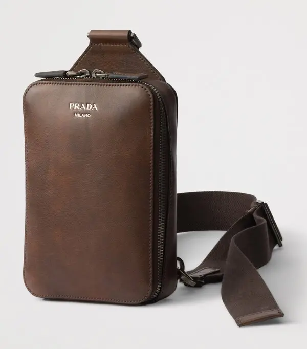 Prada Leather Brique Cross-body Bag