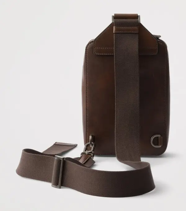 Prada Leather Brique Cross-body Bag