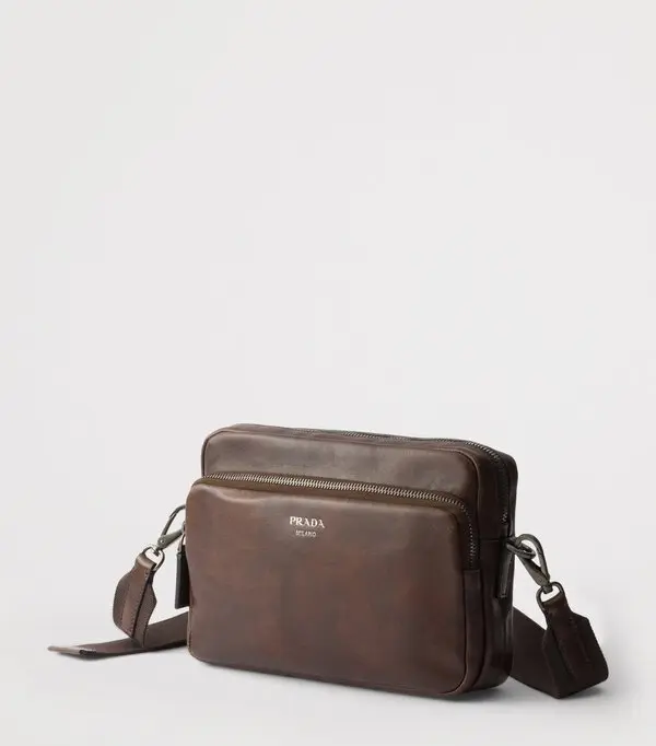 Prada Leather Shoulder Bag - Brown