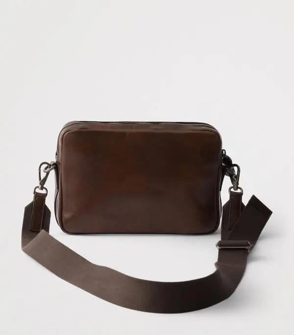 Prada Leather Shoulder Bag - Brown
