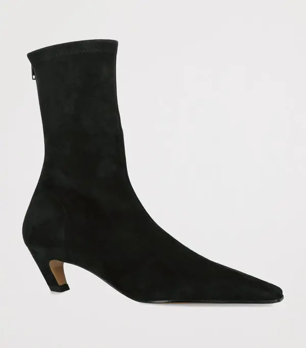 Khaite Suede Arizona Ankle Boots