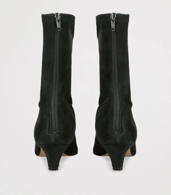 Khaite Suede Arizona Ankle Boots