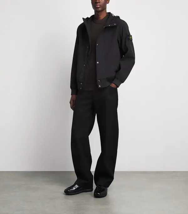 Stone Island Light Soft Shell-r Hooded Jacket