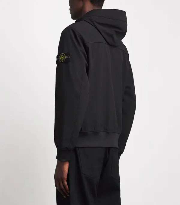 Stone Island Light Soft Shell-r Hooded Jacket