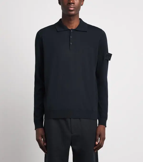 Stone Island Virgin Wool Ghost Polo Sweater