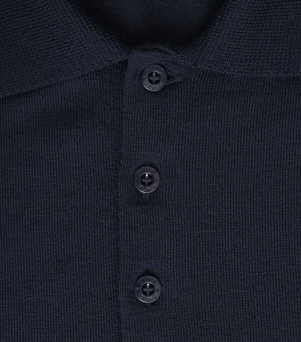 Stone Island Virgin Wool Ghost Polo Sweater