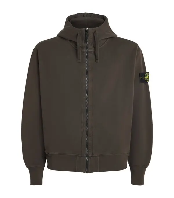 Stone Island Cotton Compass Patch Hoodie