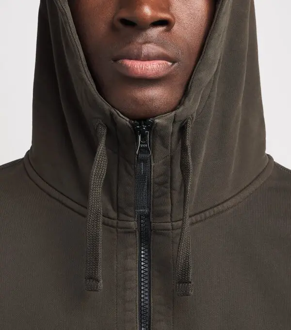Stone Island Cotton Compass Patch Hoodie