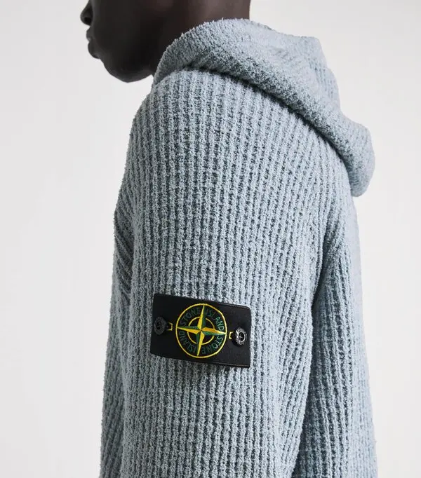 Stone Island Cotton Bouclé Zip-up Hoodie