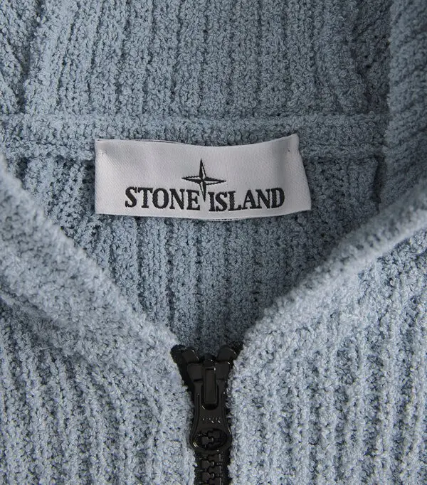 Stone Island Cotton Bouclé Zip-up Hoodie
