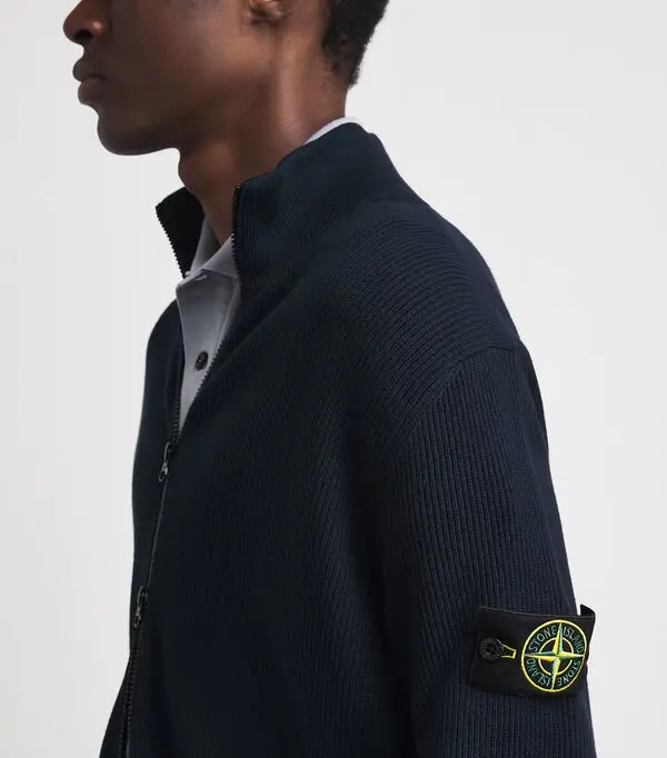 Stone Island Cotton Zip-up Cardigan