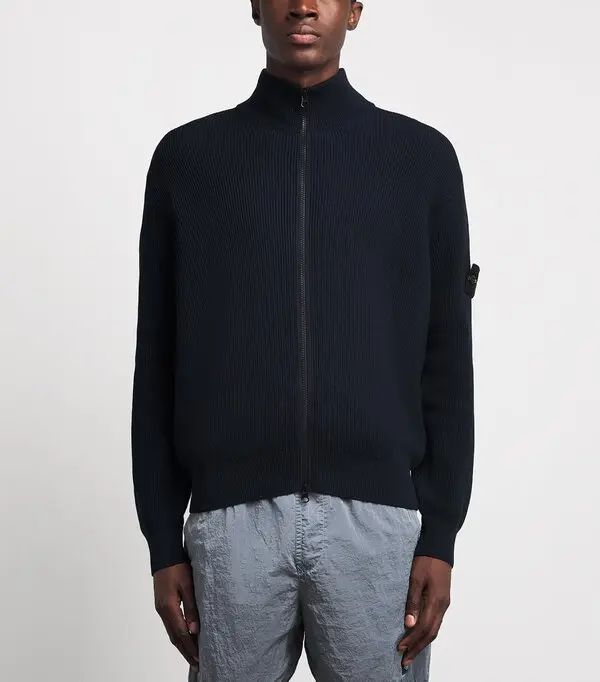 Stone Island Cotton Zip-up Cardigan