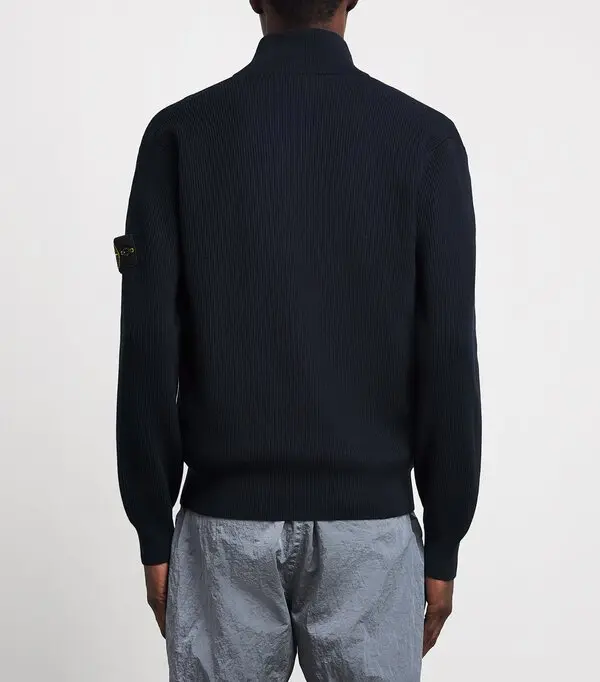 Stone Island Cotton Zip-up Cardigan