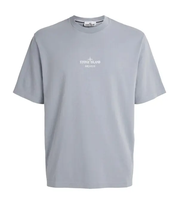 Stone Island Archivio Logo T-shirt - Grey