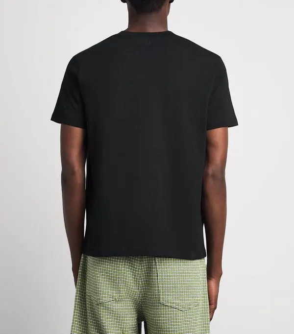 AMI Paris Cotton De Coeur T-shirt - Black