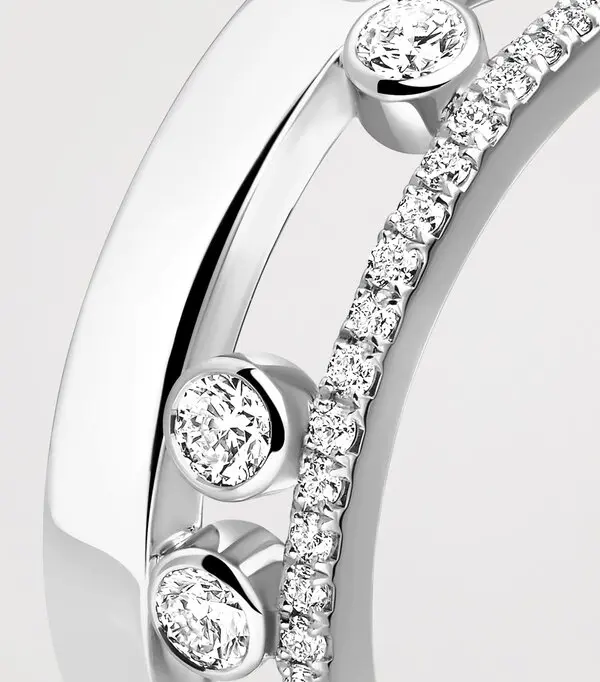 Messika Move Romane White Gold And Diamond Ring