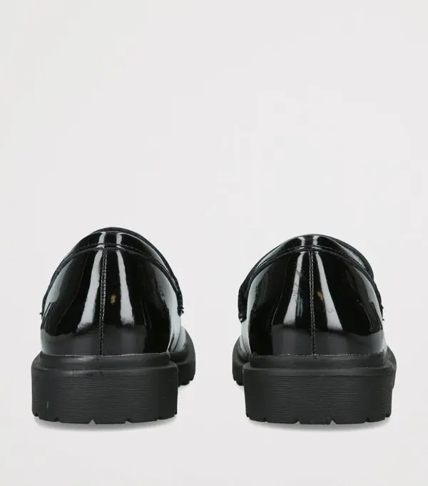 LELLI KELLY Patent Leather Clara Loafers With Heart Embellishments