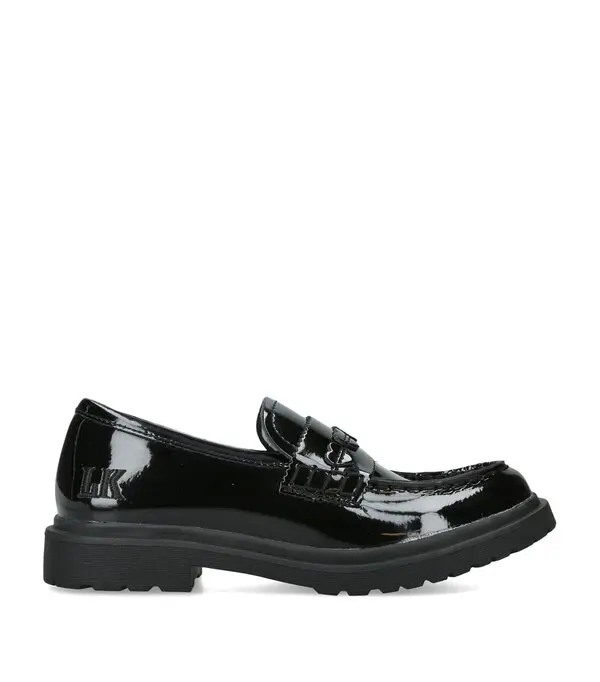 LELLI KELLY Patent Leather Clara Loafers With Heart Detailing