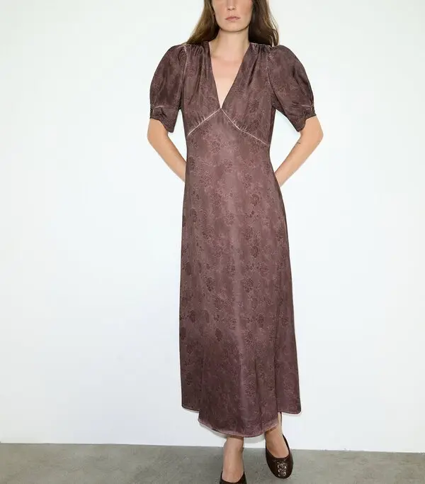 Max & Co. Floral Jacquard Midi Dress